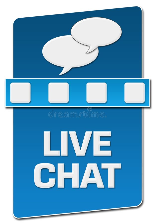 Live Chat Colorful Comment Symbols Stock Illustration - Illustration of ...