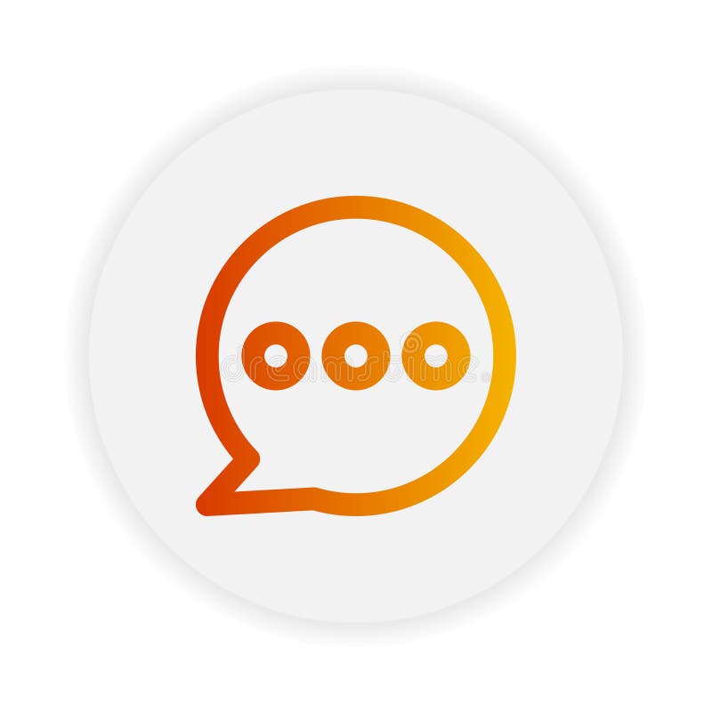Live Chat Outline Icon. with Gradient Color Suitable for Ecommerce ...