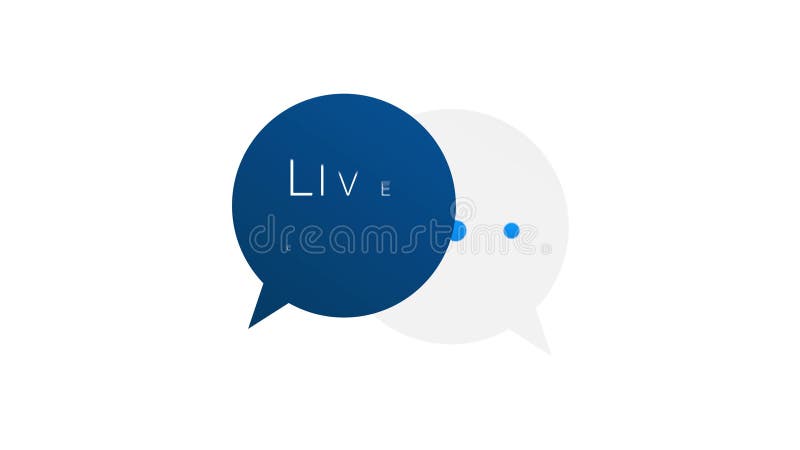 Live Chat Speech Bubbles Concept. Motion Graphics. Stock Footage ...