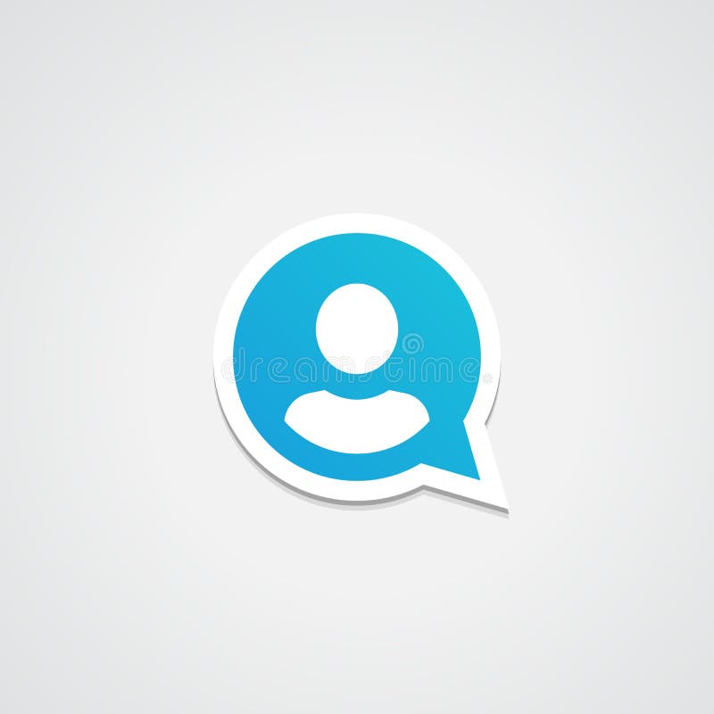 Live Chat Sticker Icon stock illustration. Illustration of chat - 115820069