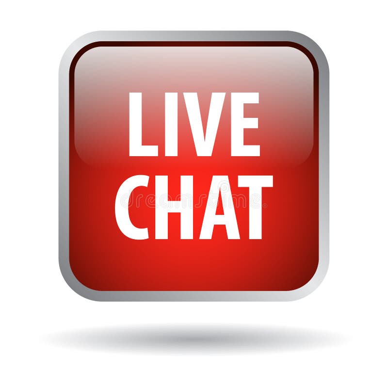 Live chat web button stock illustration. Illustration of choice - 119491399