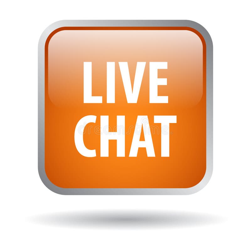 Live chat icon web button stock illustration. Illustration of callouts ...