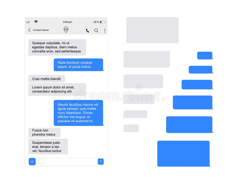 Live Chatting Pattern Sms Bubblest. Phone SMS Chat Composer. Put Your ...