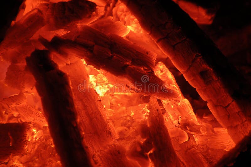 Live coal stock image. Image of camping, grill, conflagration - 10009917