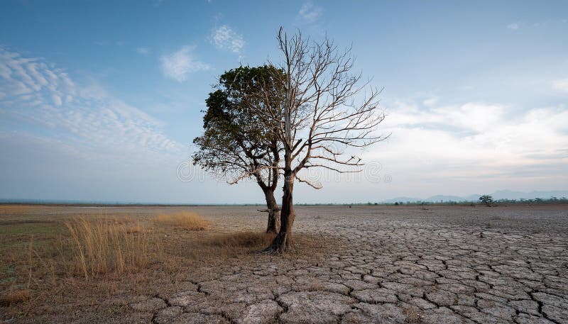 Live and Dead Tree. Live Tree and Dead Tree Stock Illustration ...