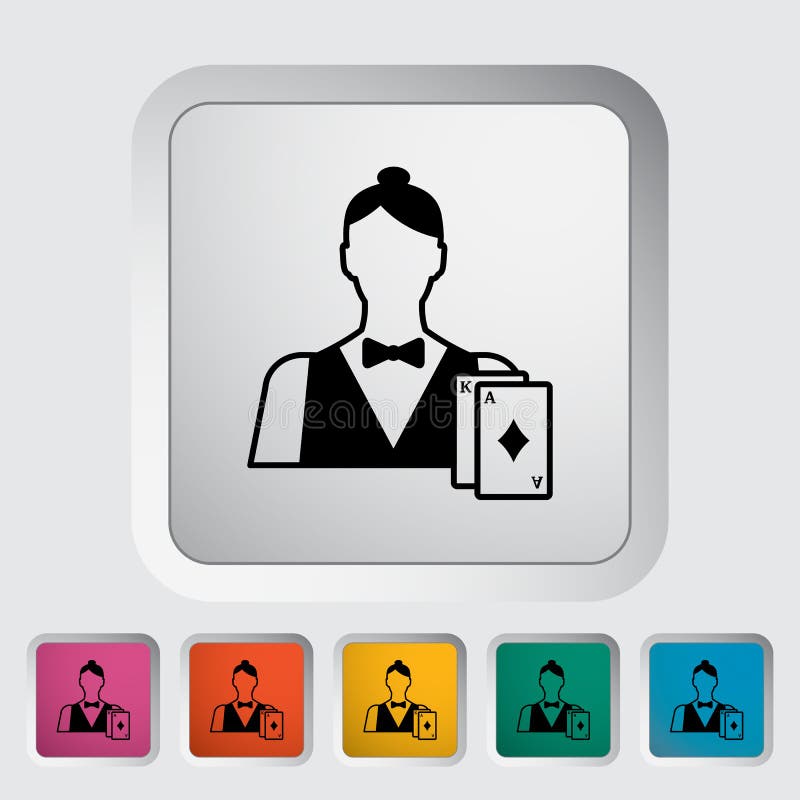 Card Dealer stock vector. Illustration of cheat, untrustworthy - 3461683