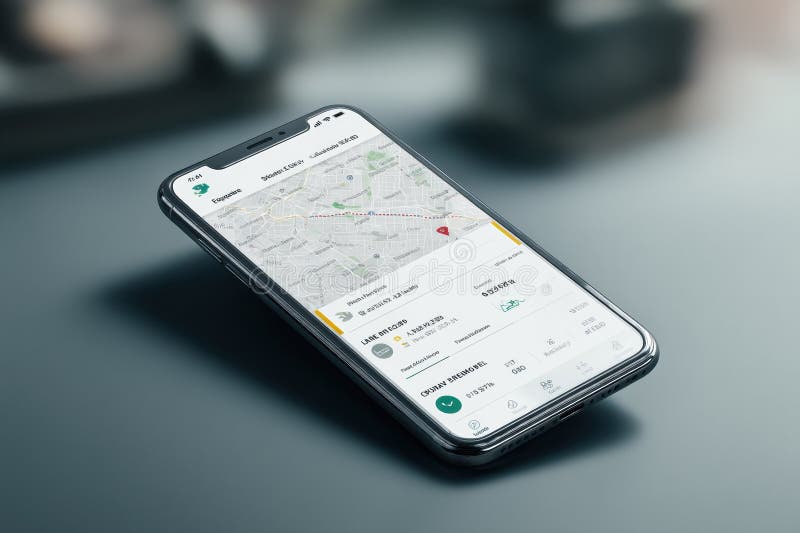 Live Delivery Status Shown on Mobile App Interface with Real-Time Map ...