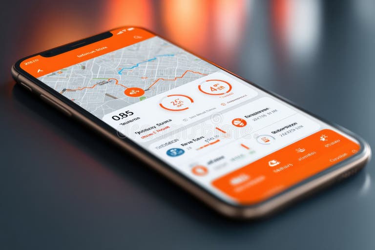 Live Delivery Tracking Screen Displaying Real-Time Status and Map View ...