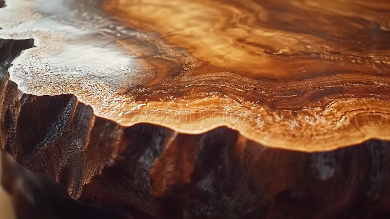 Live Edge Wood Slab Texture. Brown Wood Grain Background Stock ...