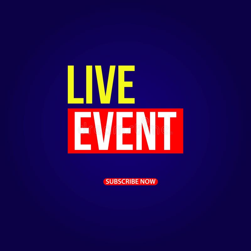 Live Event Vector Template Design Illustration Stock Vector ...