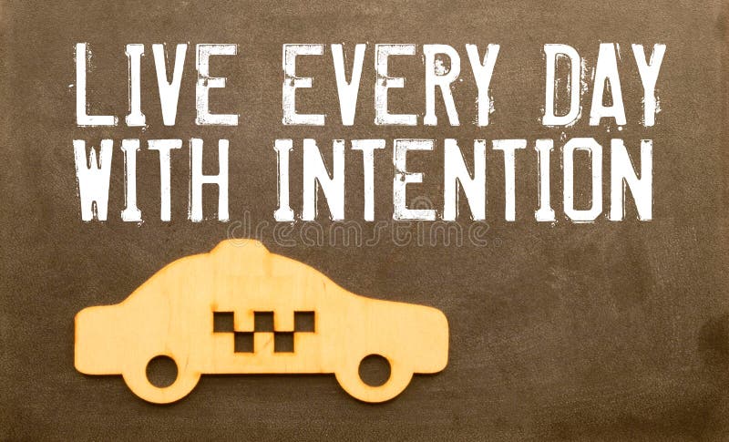 Live Every Day Intention Words Written Under Torn Paper Stock Photos ...