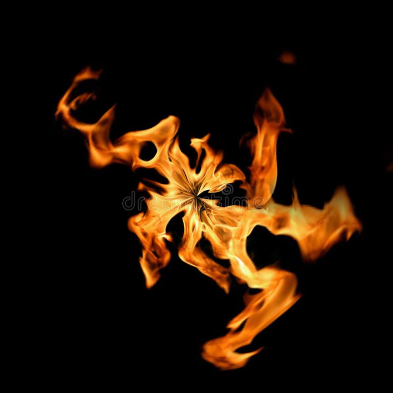 Live Flames. Fire Black Abstract Background Stock Photo - Image of ...