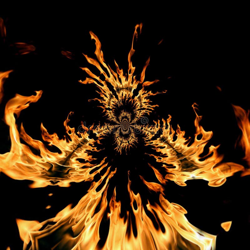 Live Flames. Fire Black Abstract Background Stock Photo - Image of ...