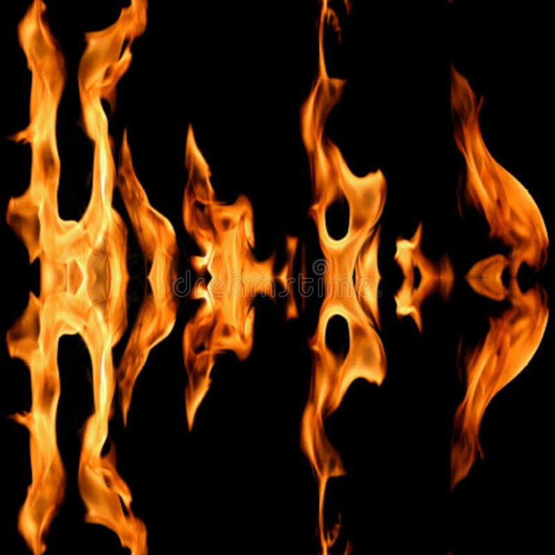 Live Flames. Fire Black Abstract Background Stock Photo - Image of ...