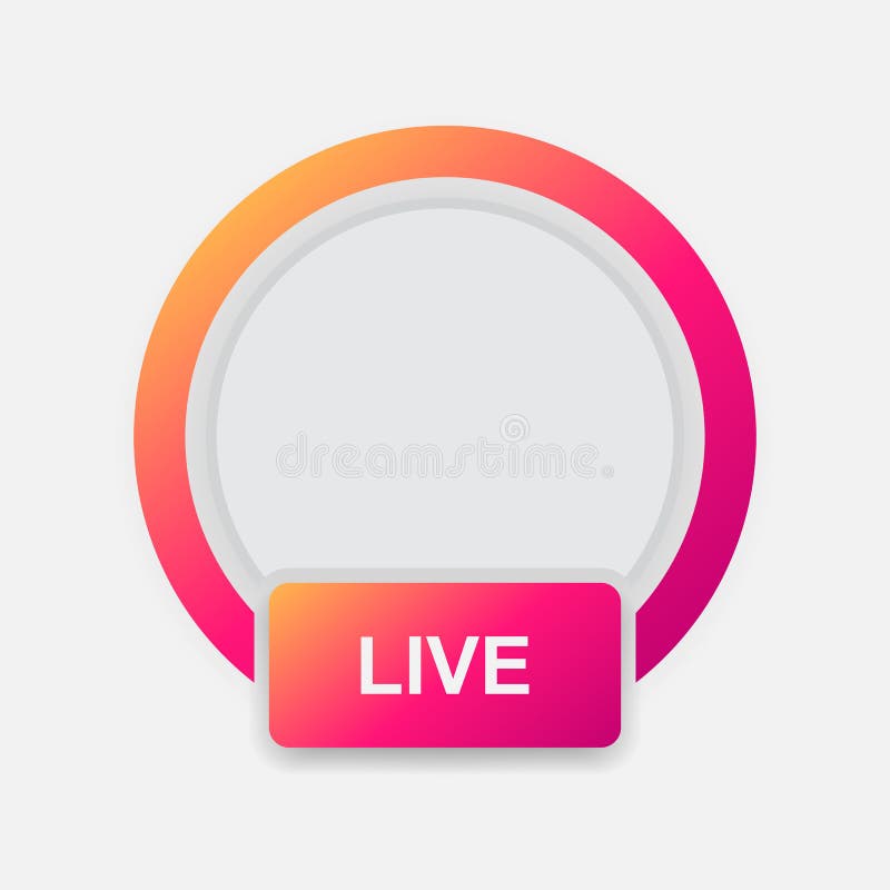 Live Frame Avatar,video Streaming. Stock Illustration - Illustration of ...