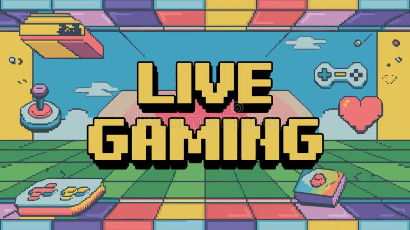 Live Gaming Overlay Design stock vector. Illustration of stream - 367891975