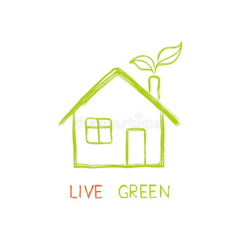 Live green! stock vector. Illustration of card, country - 37611461