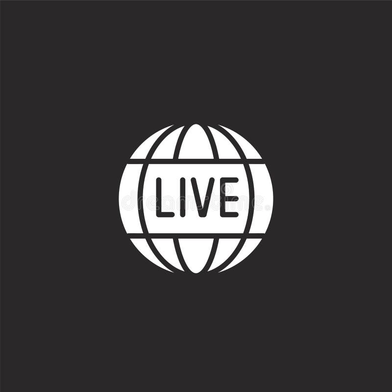 Live Icon. Filled Live Icon for Website Design and Mobile, App ...