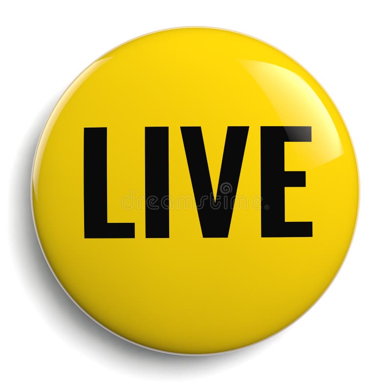 Live Red Round Symbol Isolated Ilustração Stock - Ilustração de moderno ...