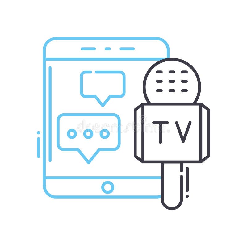 Live Line Icon, Outline Symbol, Vector Illustration, Concept Sign Stock ...