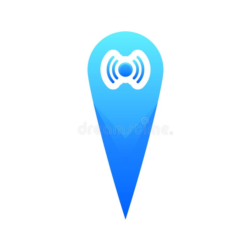 Live Location Logo Gradient Design Template Icon Stock Vector ...