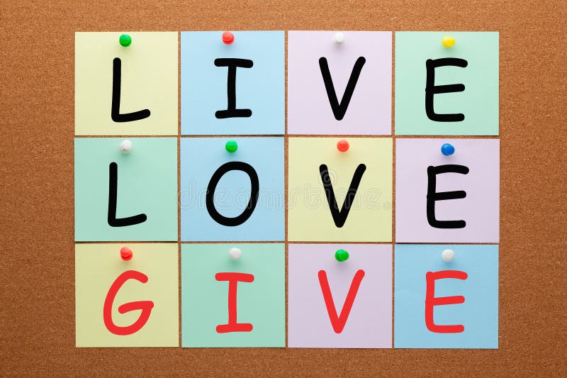 Live Love Give stock photo. Image of happy, donation - 273319796