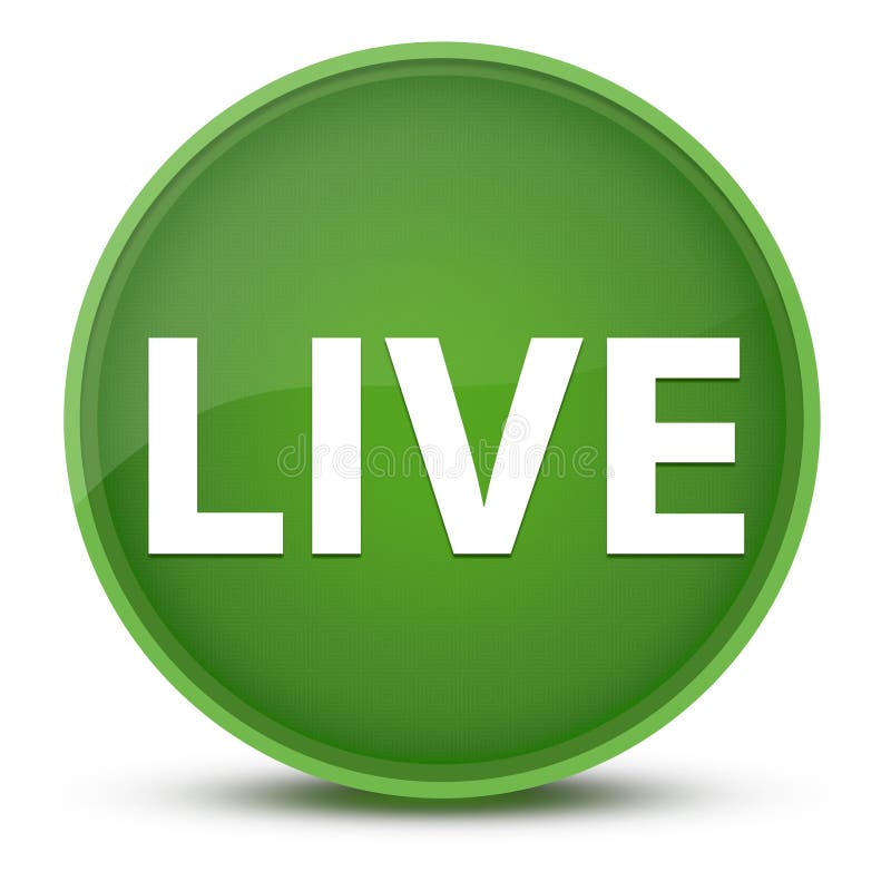 Live Luxurious Glossy Green Round Button Abstract Stock Illustration ...