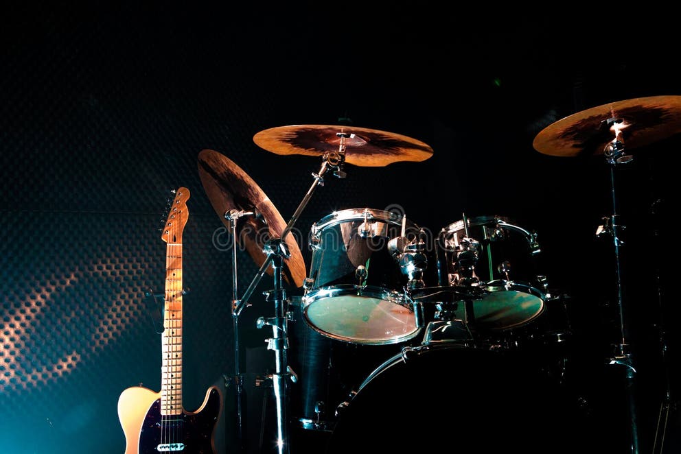 Live music and instruments stock photo. Image of instruments - 48135358