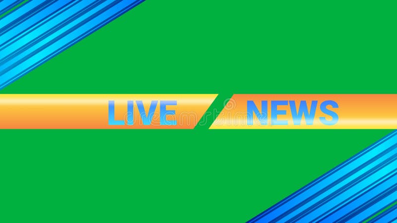 Live News Green Screen Illustration Stock Illustration - Illustration ...