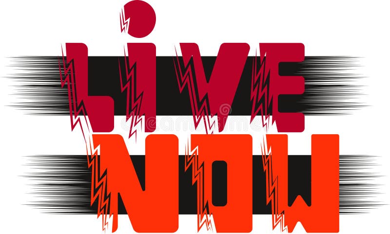 Live now unique letters stock vector. Illustration of geometric - 196420261