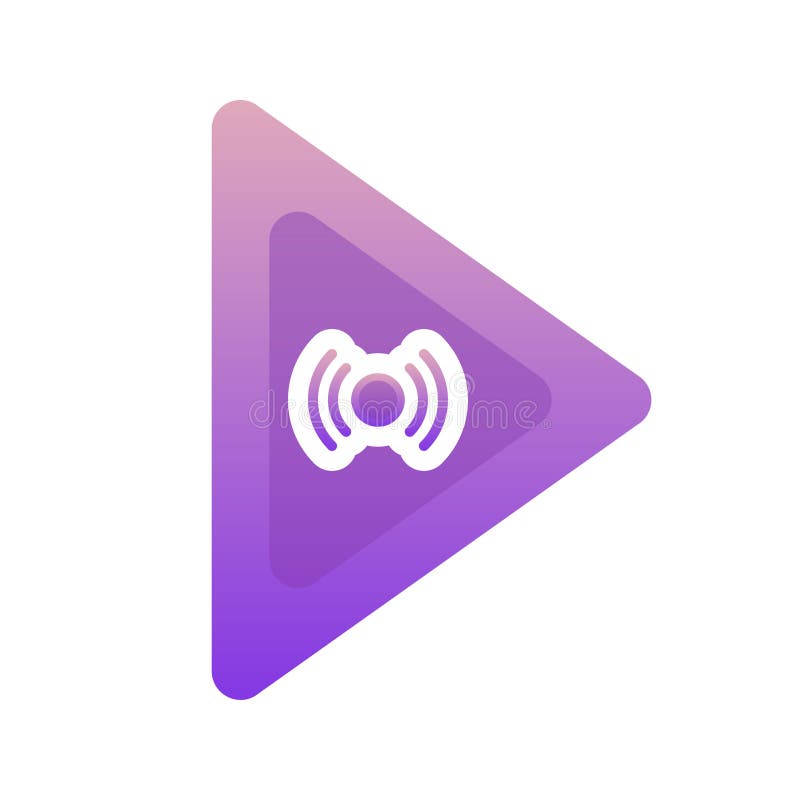 Live Play Logo Gradient Design Template Icon Stock Vector ...