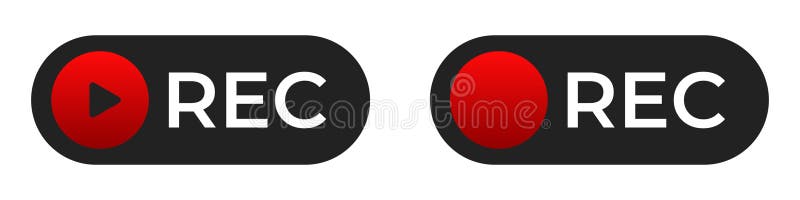 Live Rec Indicator for Record. Icon for Recording Video. Stock Vector ...