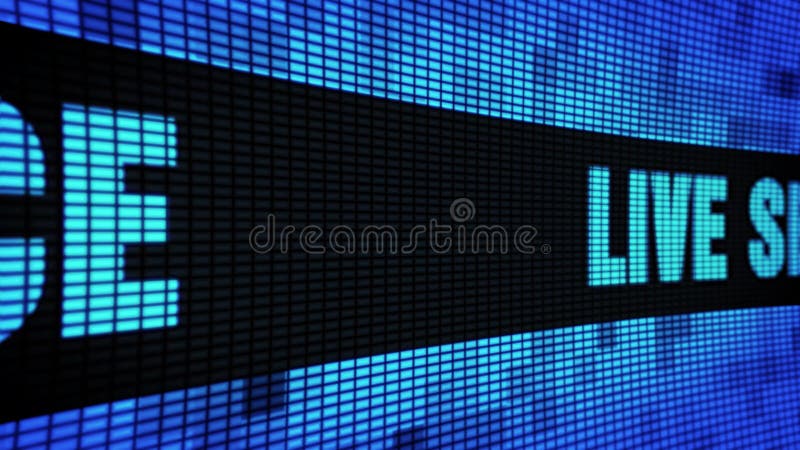Live Service Front Text Scrolling Led Wall Pannel Display Sign Board ...