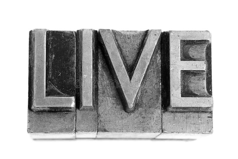 Live Life Spelled Out in Alphabet Building Blocks Stock Photo - Image ...