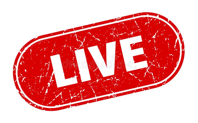 Live Sign. Live Grunge Stamp Stock Vector - Illustration of price ...