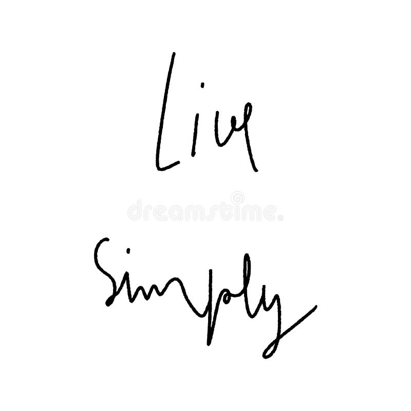Live Simply Stock Illustrations – 301 Live Simply Stock Illustrations ...