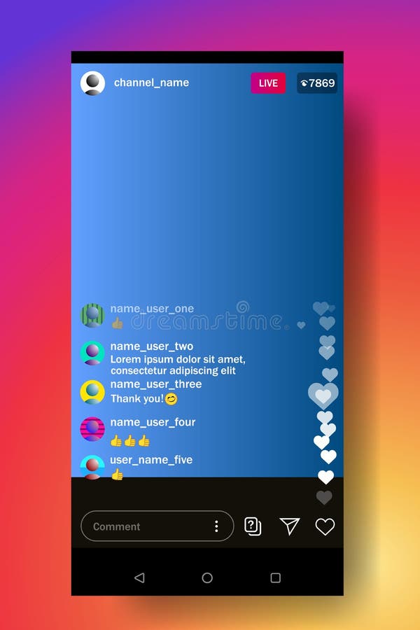 A Live Social Network. Video Communication with Comments and Likes ...