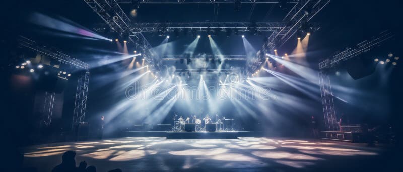 A Live Stage Production in a Live Stock Illustration - Illustration of ...