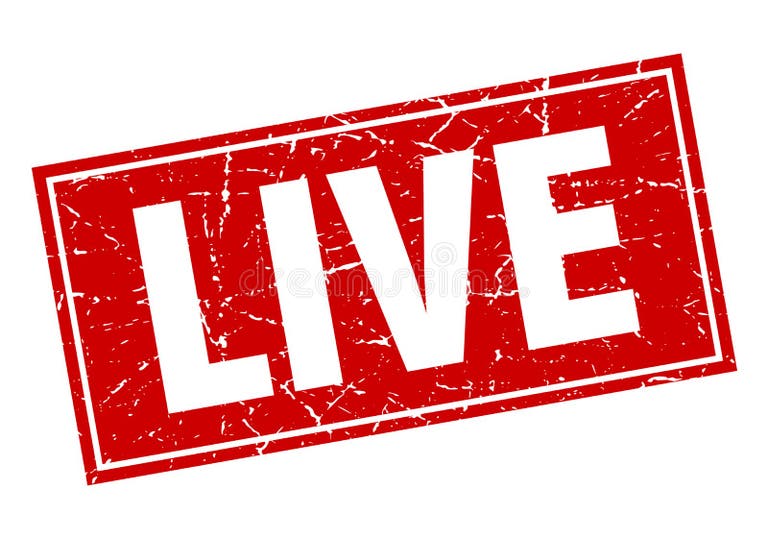 Live stamp stock vector. Illustration of seal, live - 125216087