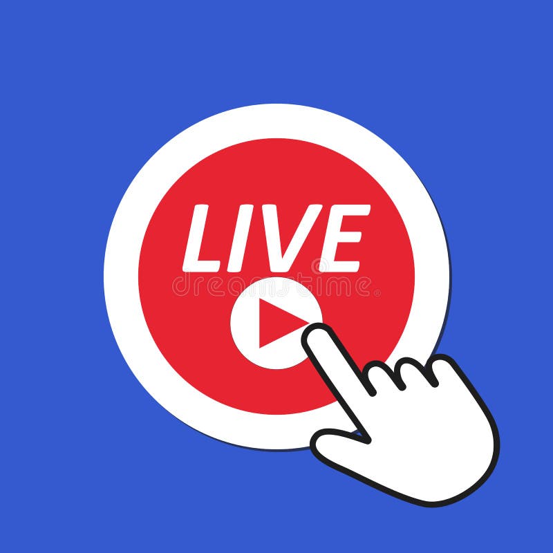 Live Stream Sign, Emblem, Logo. Stock Vector - Illustration of internet ...