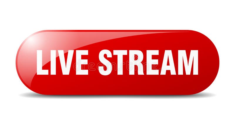 Live Stream Button. Live Stream Sign. Key. Push Button Stock Vector ...