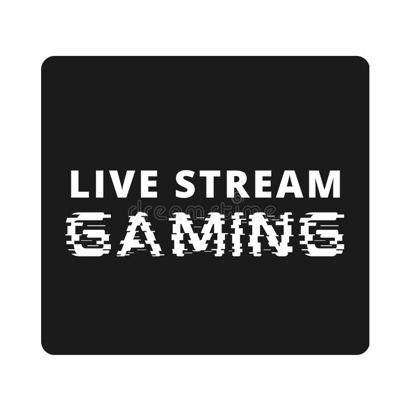 Live stream gaming stock illustration. Illustration of arrow - 251754700