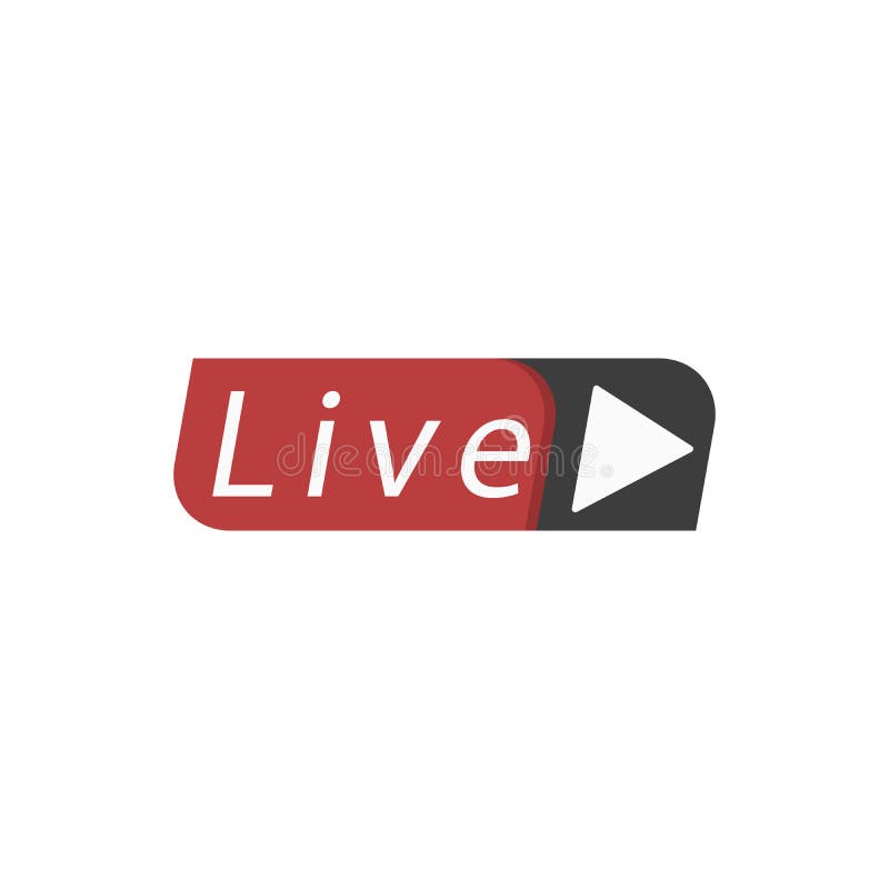 Live Stream Icon, Emblem, Logo Stock Illustration - Illustration of ...