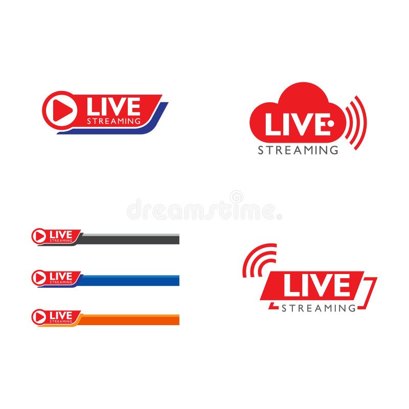 Live Stream Logo Design. Vector Illustration Stock Vector ... Live Stream Logo Design. Vector Illustration Stock Vector ...
