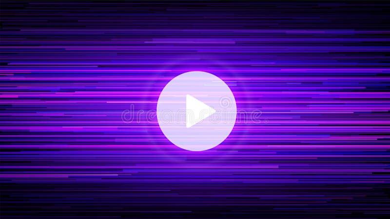 Live Stream Multimedia Banner with Video Player Button. Template Video ...