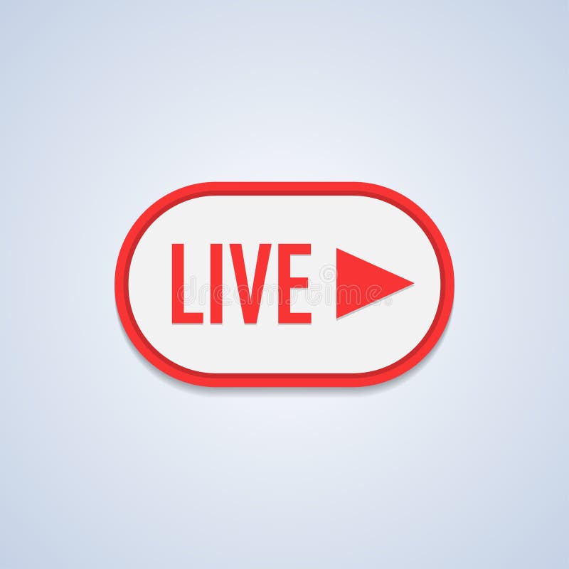 Live Stream Sign, Emblem, Logo. Vector Illustration Stock Vector ...