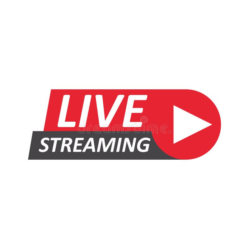 Live Stream Sign, Emblem, Logo Stock Vector - Illustration of computer ...