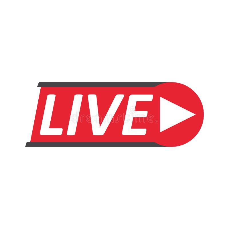Live Stream Sign, Emblem, Logo Stock Vector - Illustration of modern ...