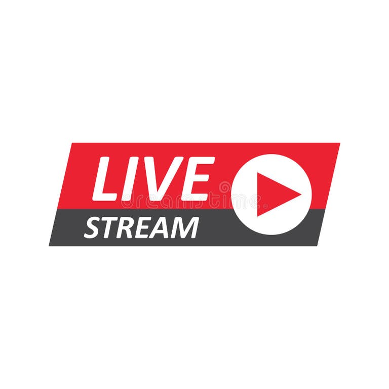 Live Stream Sign, Emblem, Logo. Stock Vector - Illustration of online ...