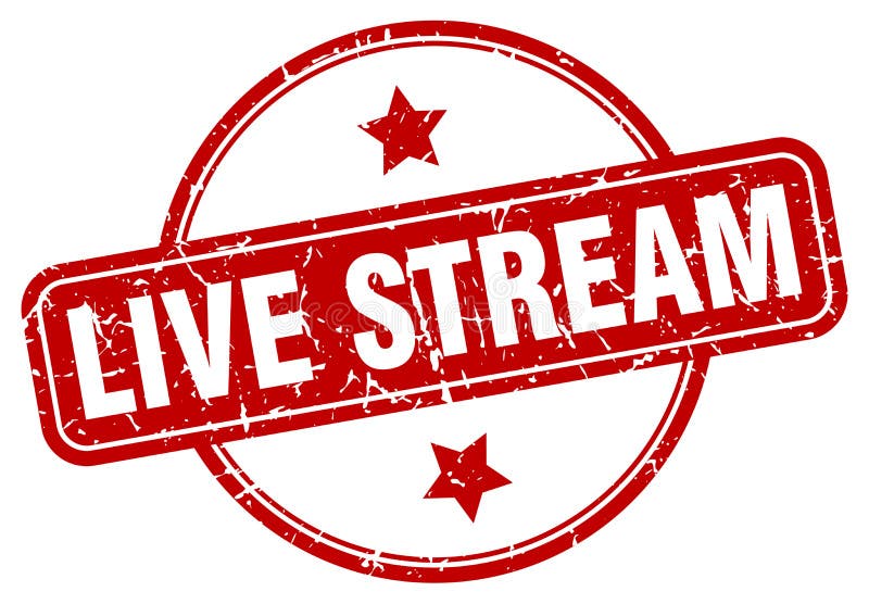 Live Stream Stamp. Live Stream Round Grunge Sign Stock Vector ...